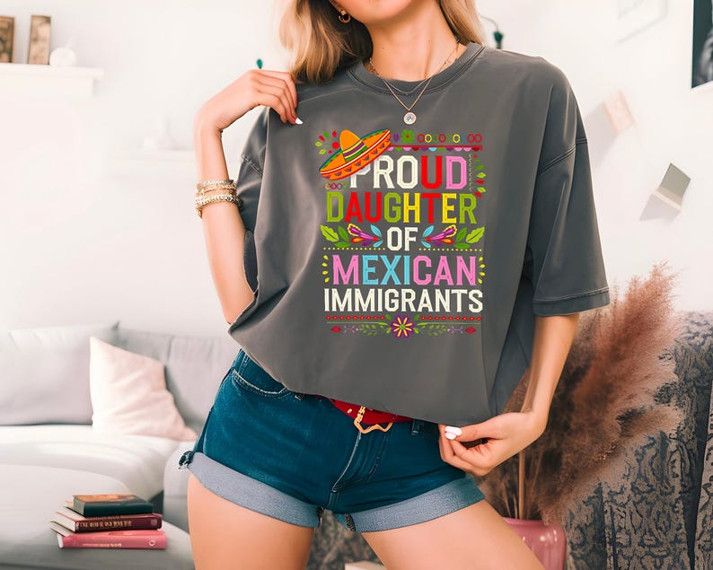 Proud Daughter of Mexican Immigrants SVG, Colorful Heritage Design ...