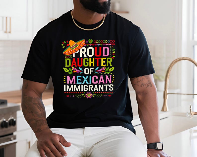 Proud Daughter of Mexican Immigrants SVG, Colorful Heritage Design ...