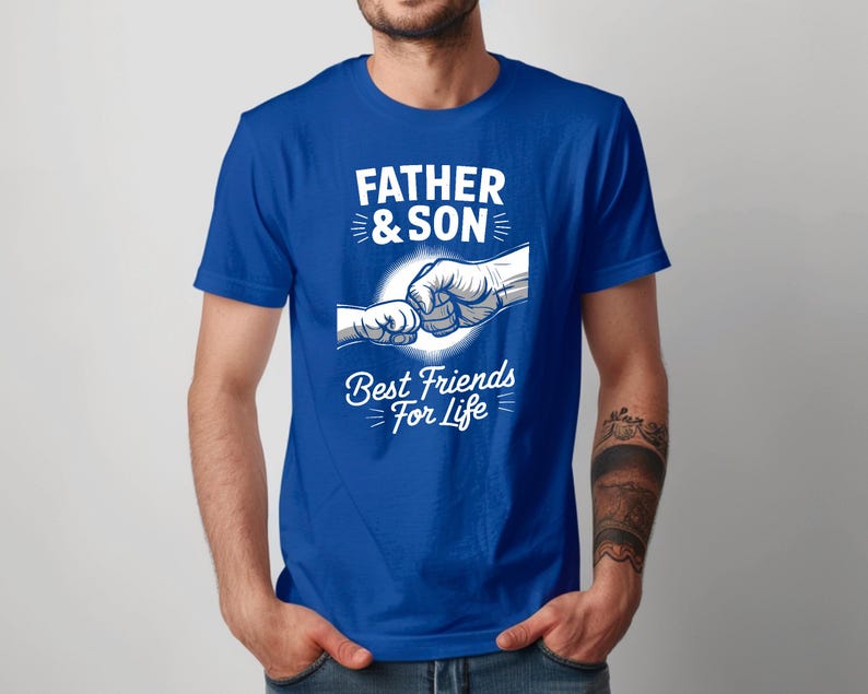 Father and Son Fist Bump SVG, Best Friends for Life Gift for Dad ...