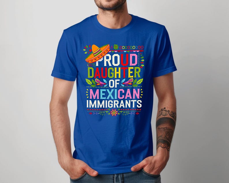 Proud Daughter of Mexican Immigrants SVG, Colorful Heritage Design ...