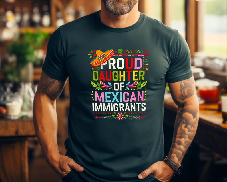 Proud Daughter of Mexican Immigrants SVG, Colorful Heritage Design ...