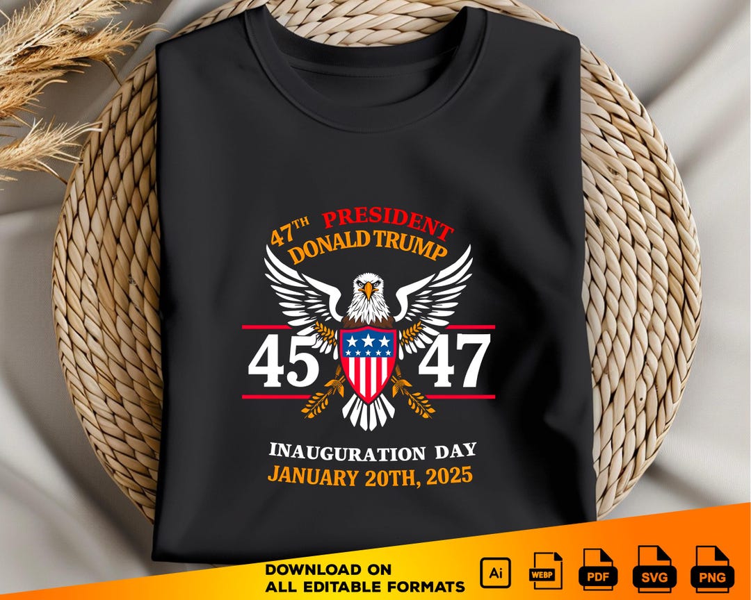 Trump Inauguration Day SVG, Patriotic Political Republican USA Flag ...