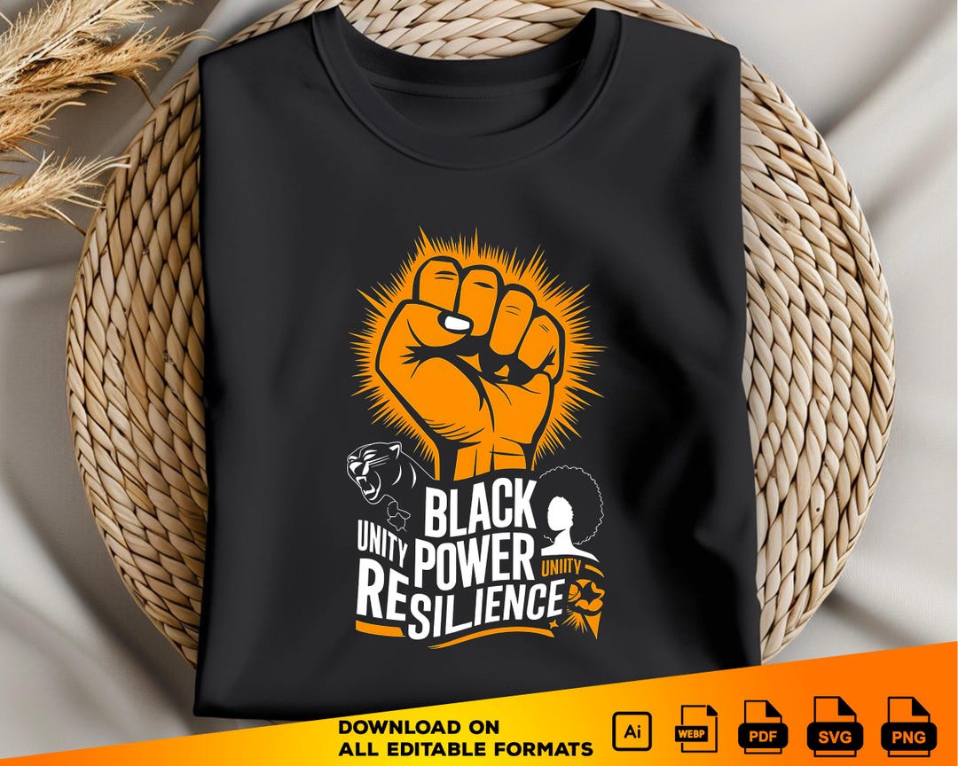 Black History Unity Power Resilience SVG, Honoring the Past Inspiring ...