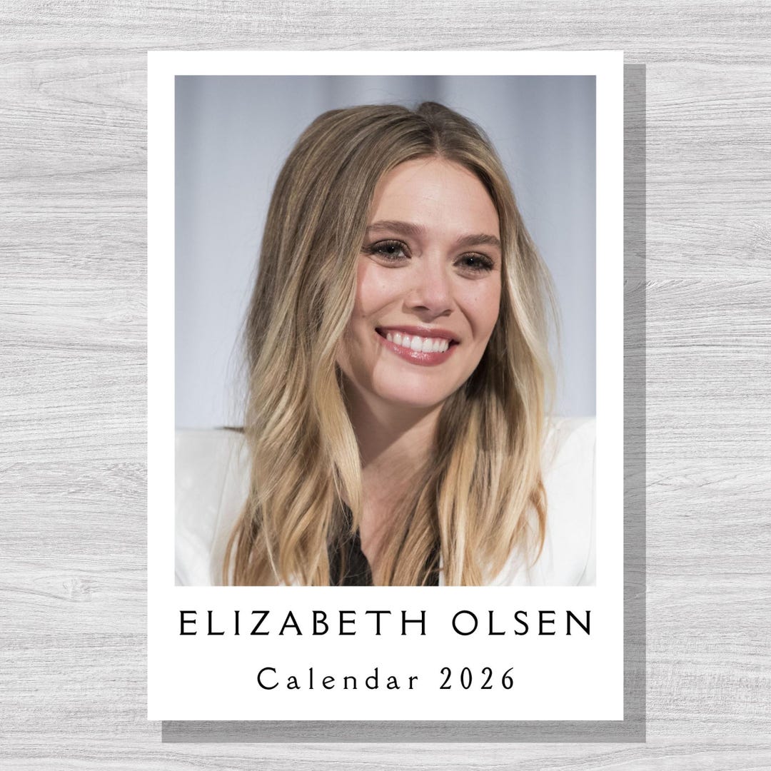 Elizabeth Olsen 2026 Calendar - Etsy