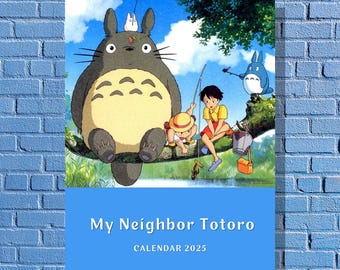 2025 Calendar Anime Theme Studio Ghibli My Neighbor Totoro - Etsy