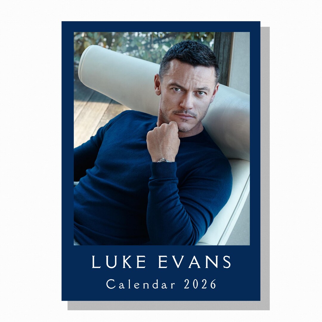 Luke Evans 2026 Calendar - Etsy
