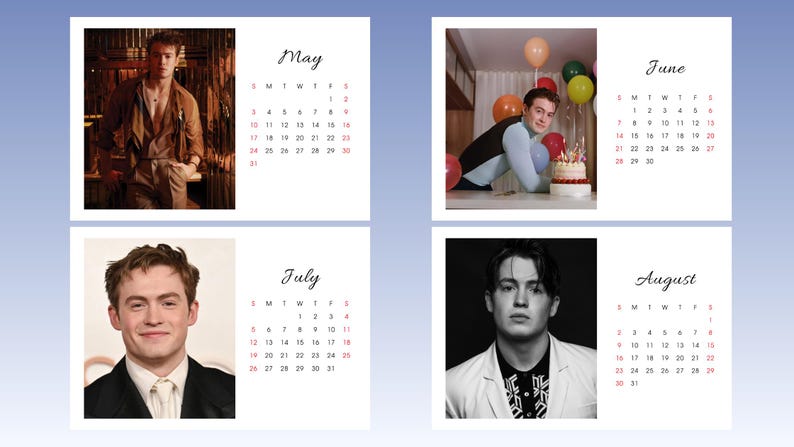 Kit Connor 2026 Calendar - Etsy