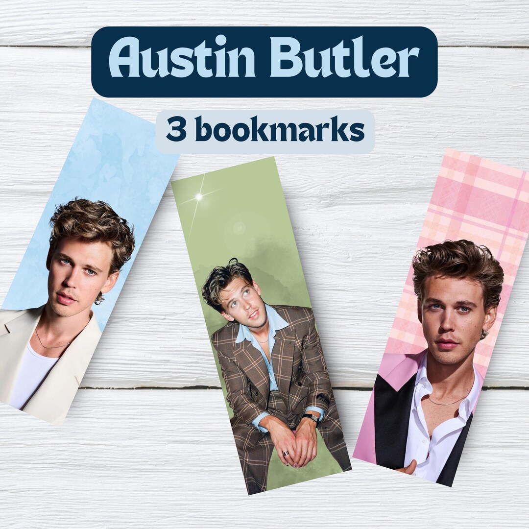 Austin Butler 3 Printable Bookmarks - Etsy