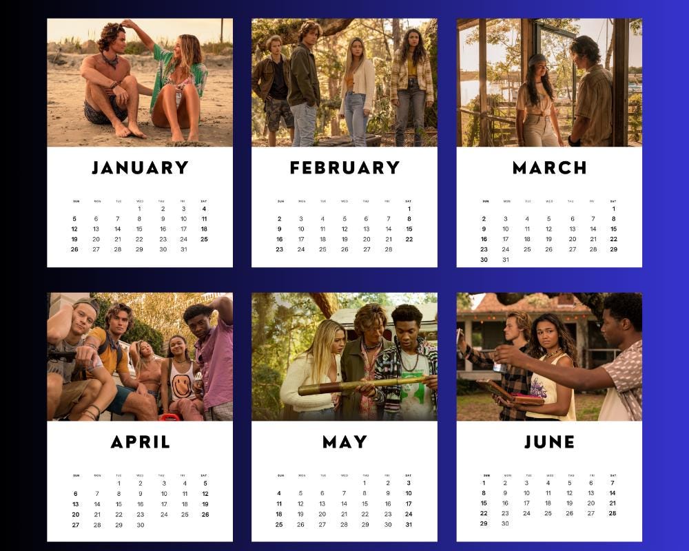 Outer Banks 2025 Calendar - Etsy