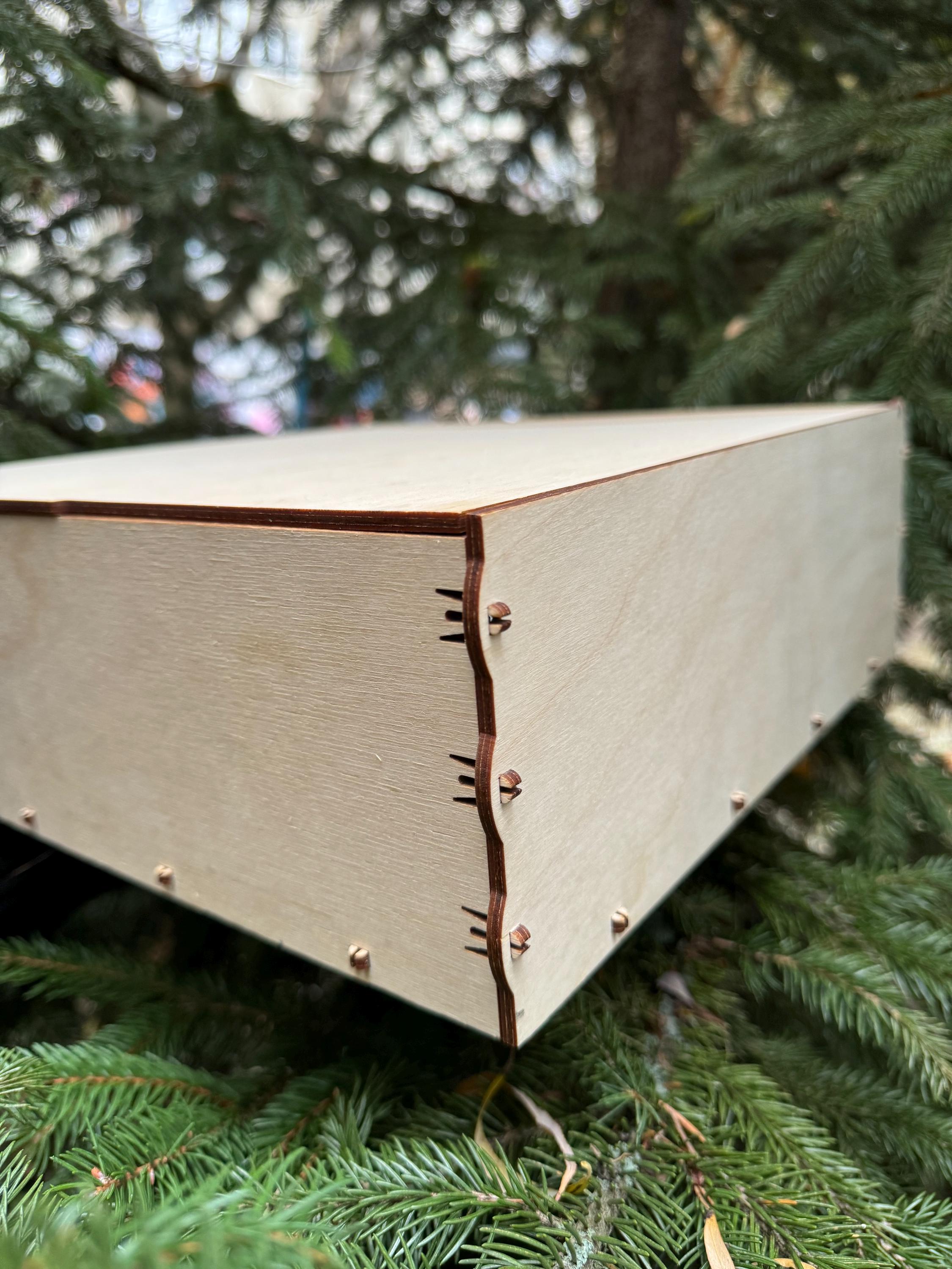 Wood Hinged Lid Boxes for Laser Cutting. Quick-assembly Plywood Boxes ...