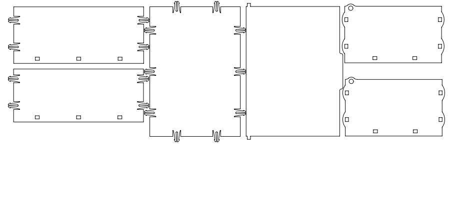 Wood Hinged Lid Boxes for Laser Cutting. Quick-assembly Plywood Boxes ...