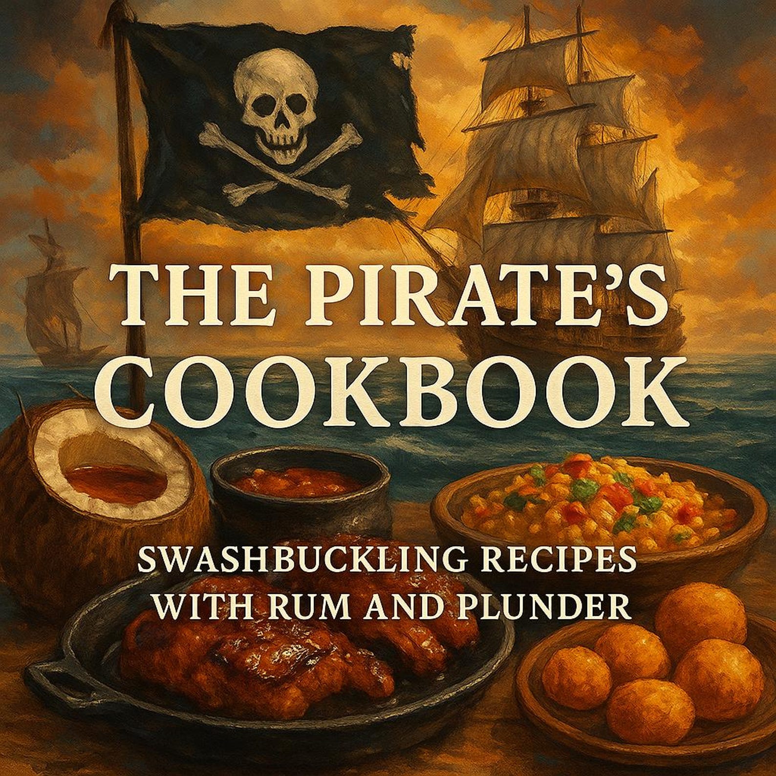 Pirate-themed Recipe Ebook | 20 Nautical Dishes With Rum, Seafood ...