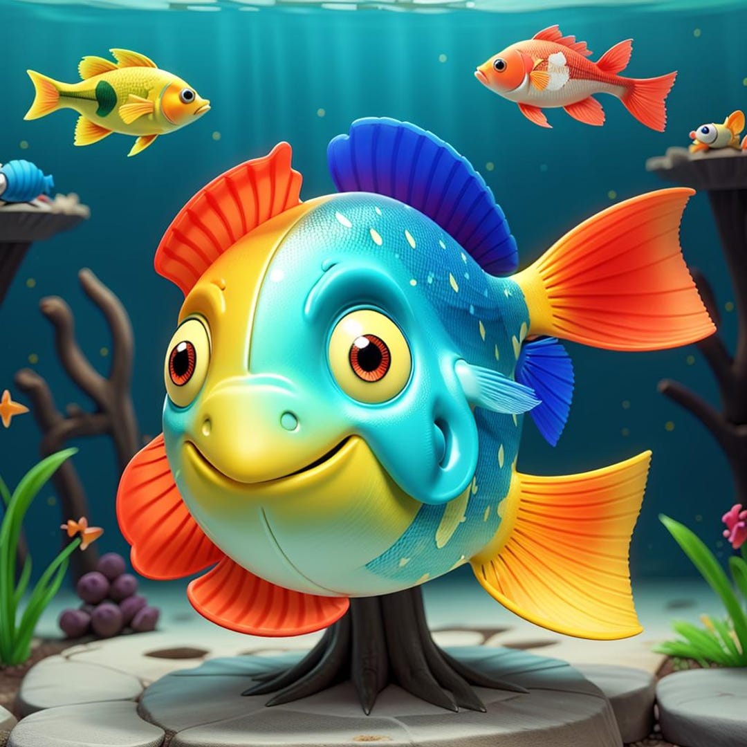 Colorful Aquarium Fish Cross Stitch Pattern Home Decor Fish Cross ...