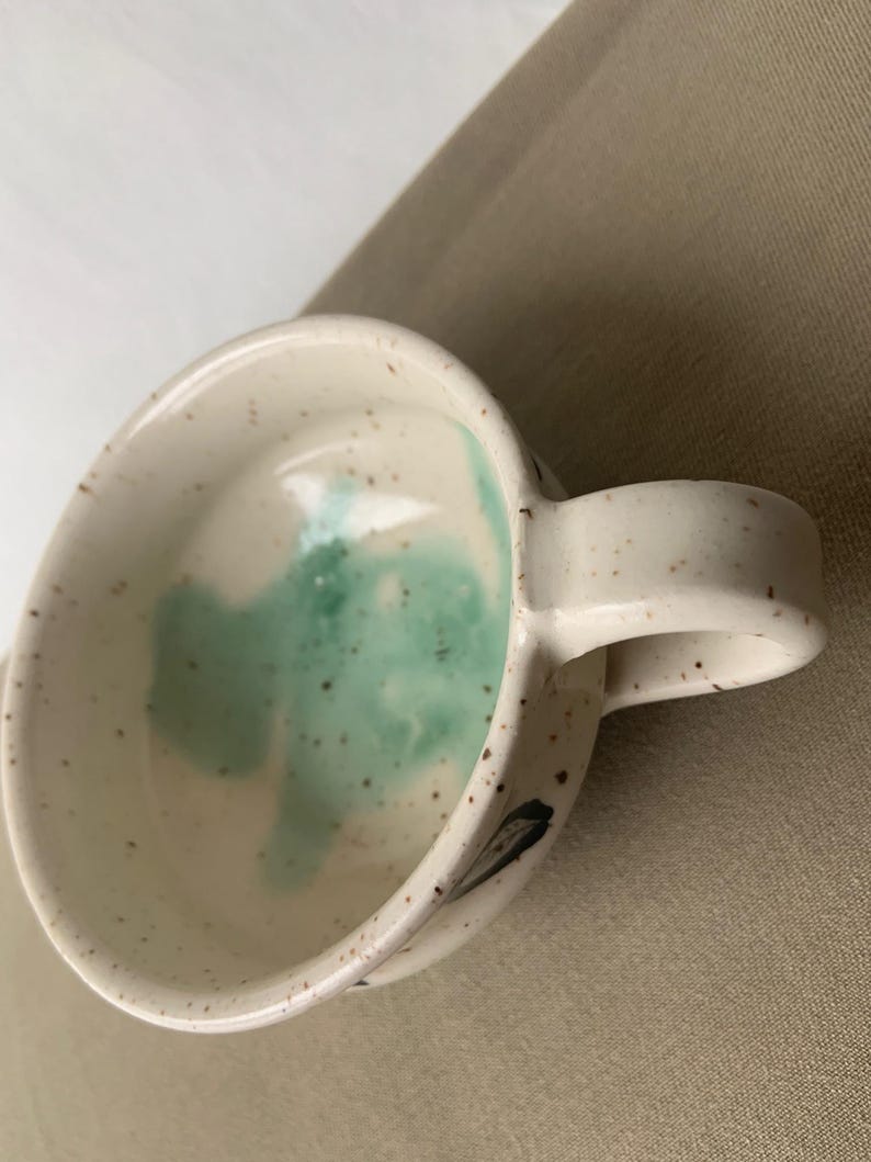 Little Mug With Leaf Design - Etsy