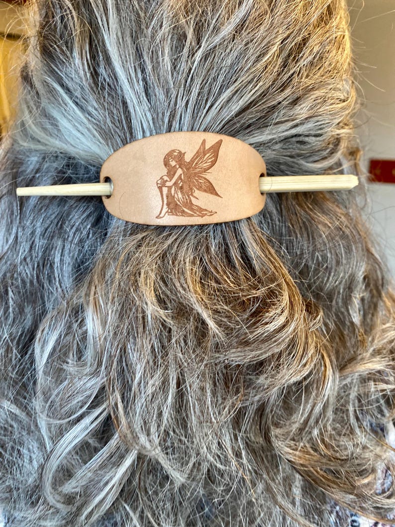Custom Leather Hair Pin - Etsy
