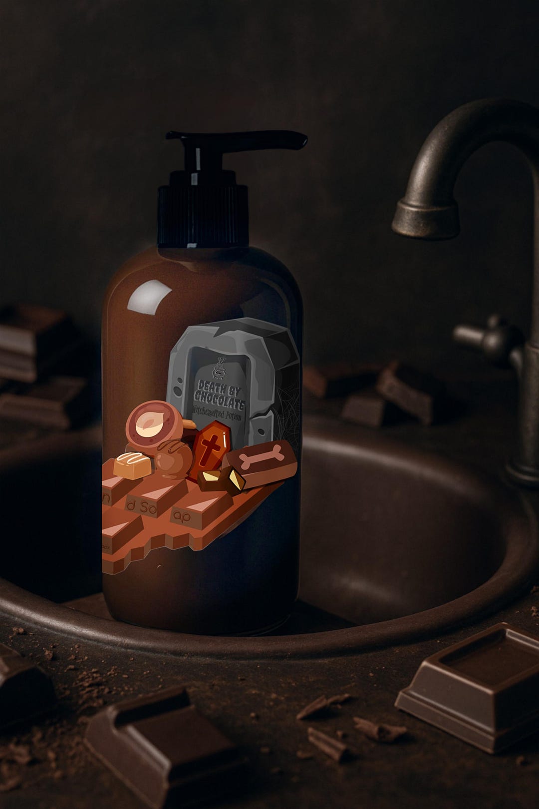 Body Wash DEATH BY CHOCOLATE Scented in Chocolate - Shower Gel, Hand ...