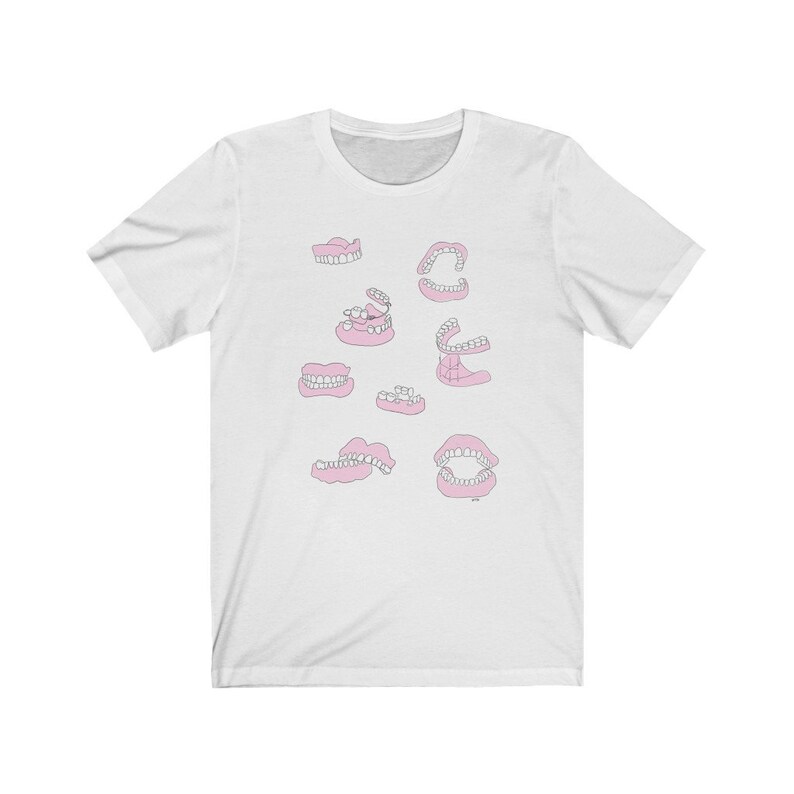Illustrated TEETH Shirt . Teeth Dentures Dentist Lovers Tee - Etsy
