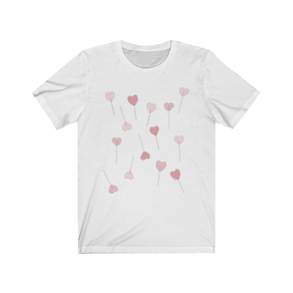Valentine Heart Lollipop T Shirt . Love Like Candy Tee - Etsy