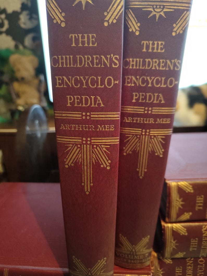 Vintage Children Encyclopedia Books - Etsy