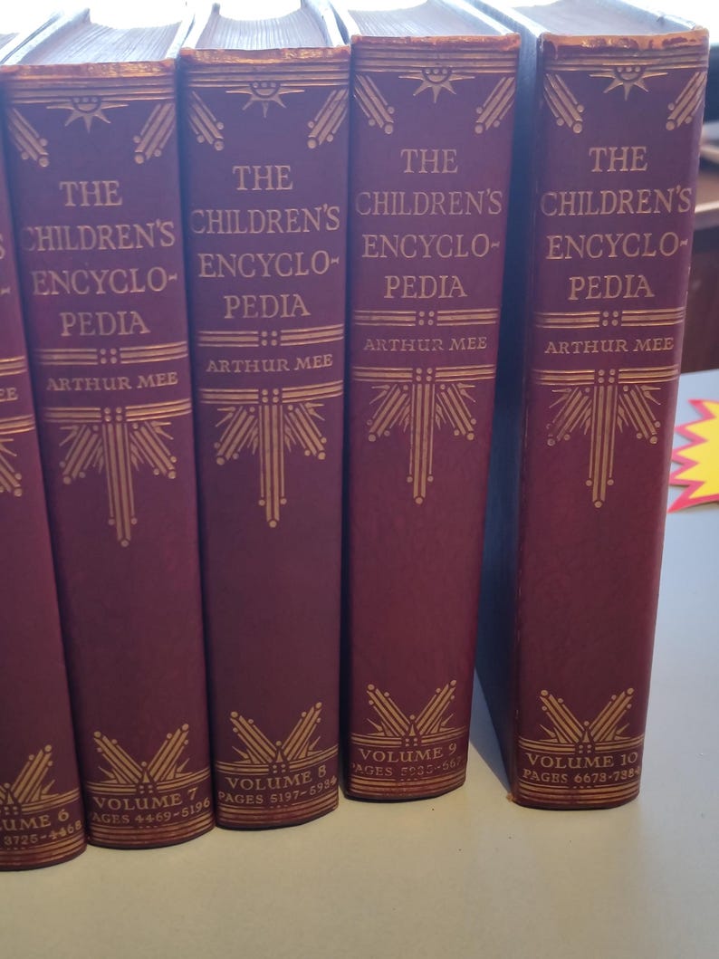 Vintage Children Encyclopedia Books - Etsy