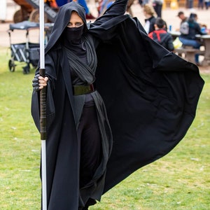 Fleece Jedi Knight Cloak: Star Wars Sith Lord Cape, Comicon Cosplay - Etsy