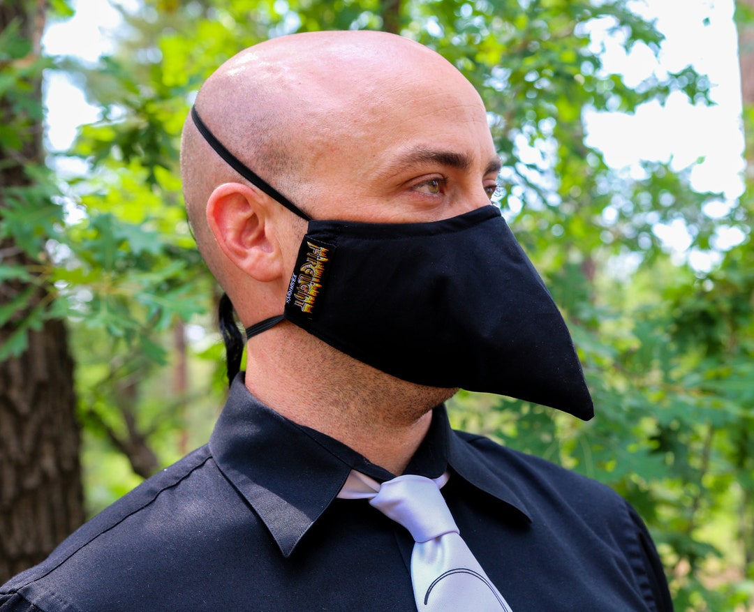 Plague Doctor Mask: herbruikbaar katoenen gezichtsmasker met sms-filter ...