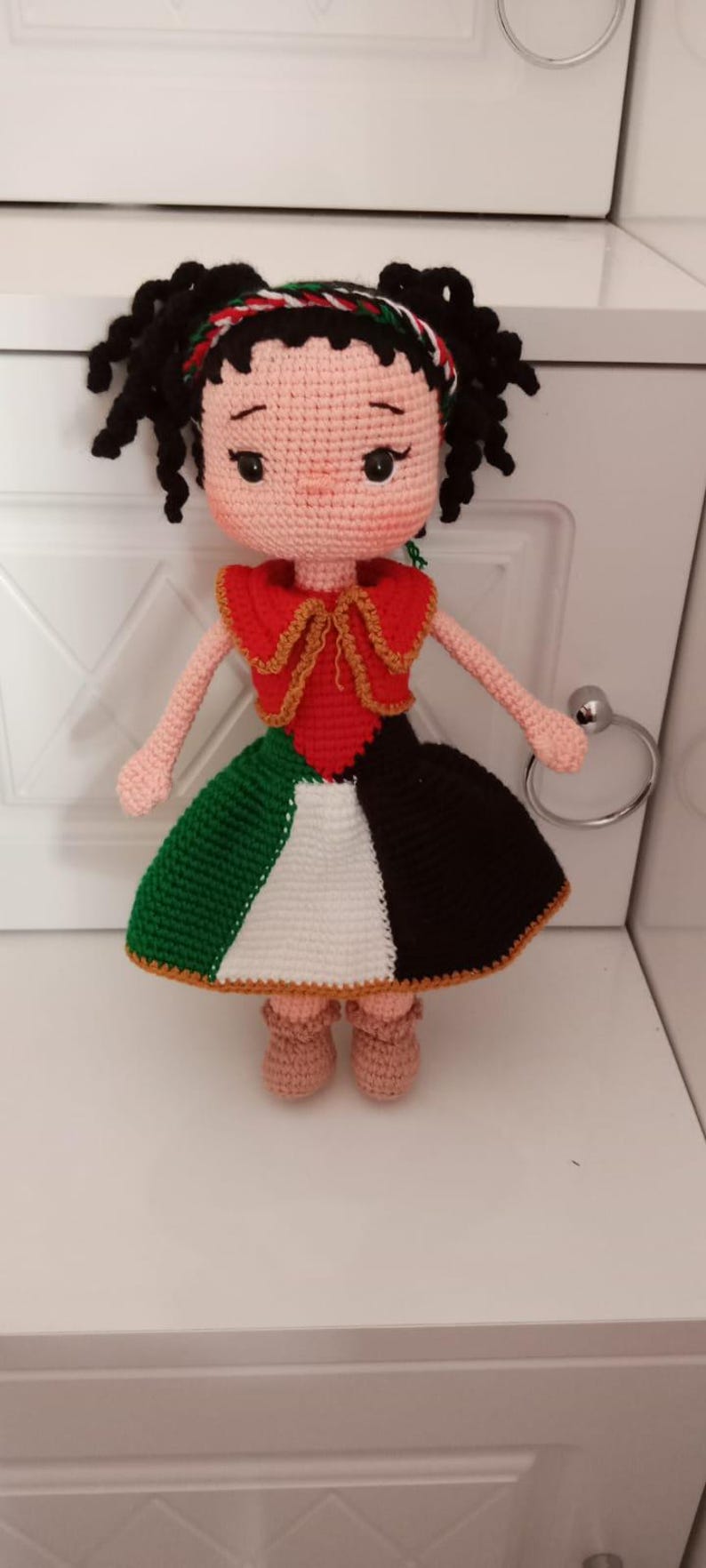 Handmade Amigurumi Palestinian Baby Doll, Soft Crochet Palestinian Toy ...