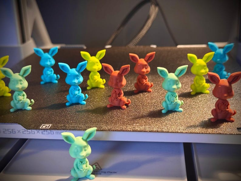 Tiny 3D Printed Characters - Lots of Designs and Colours - Cat,dinos ...