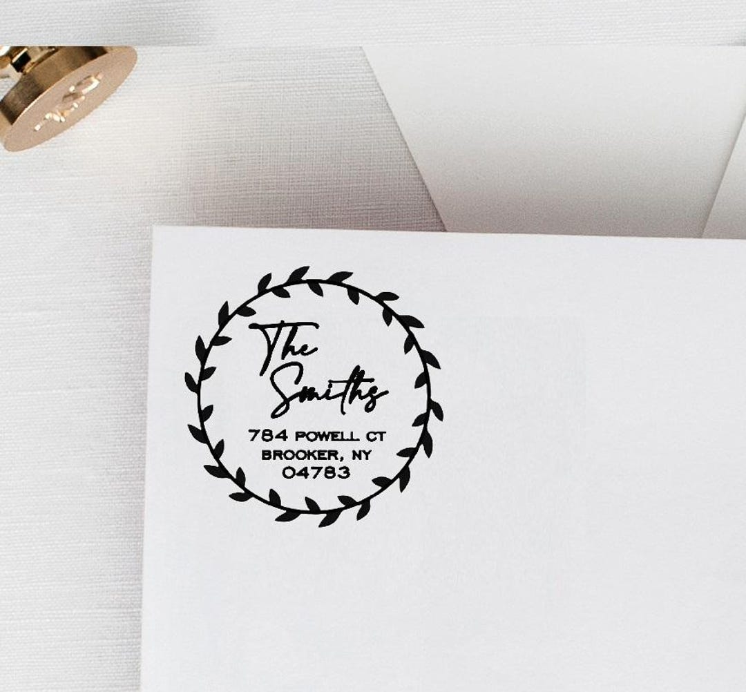 Custom Wedding Return Address Stamp, Personalize With Your Design ...