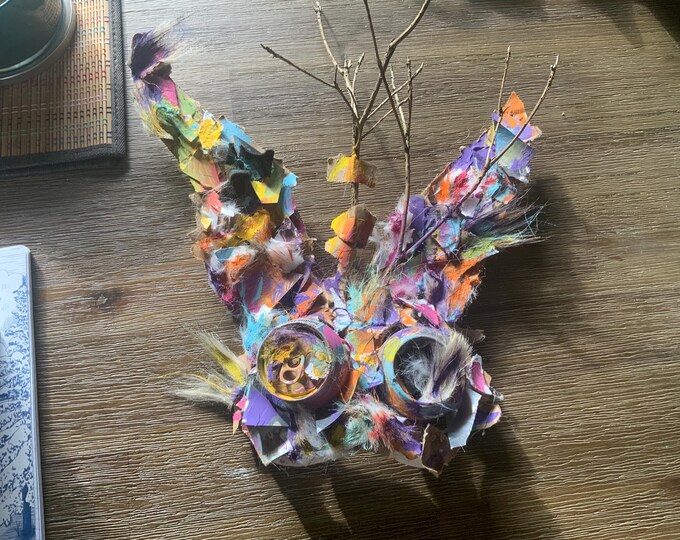 Upcycled Therian Style Moth Mask - Etsy