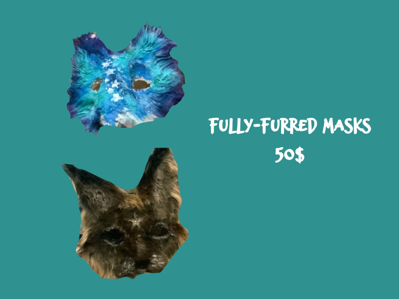 Therian-style Cardboard and Felt/fleece Masks!!! for Furries,therians ...