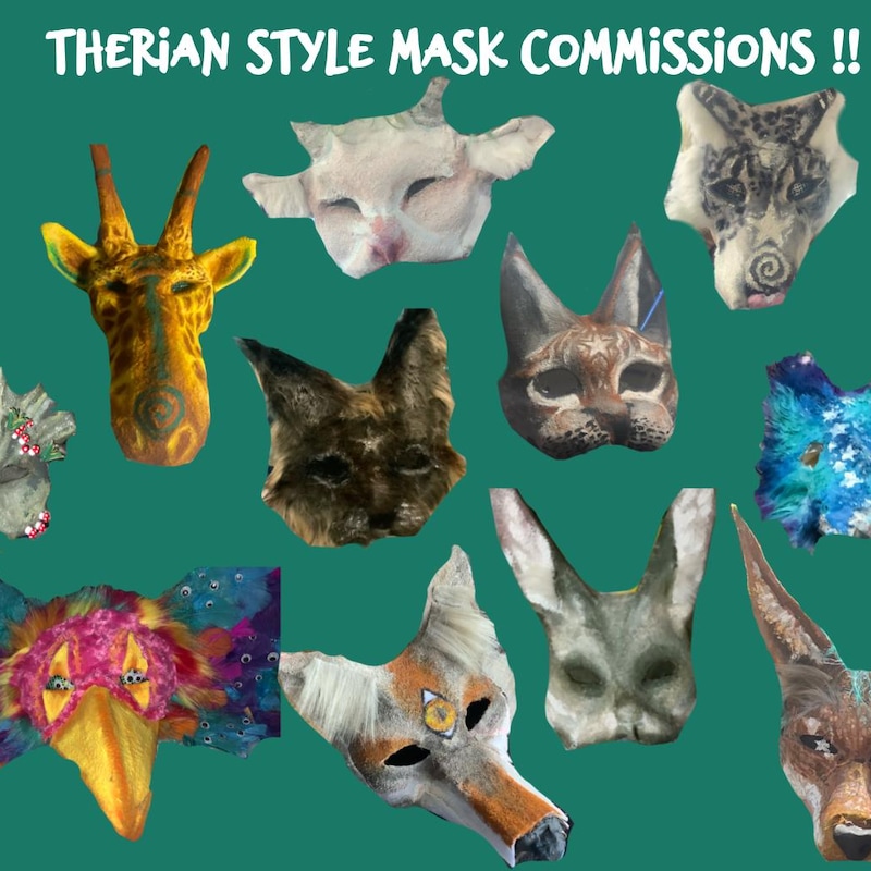 Realistic Therian Mask - Etsy