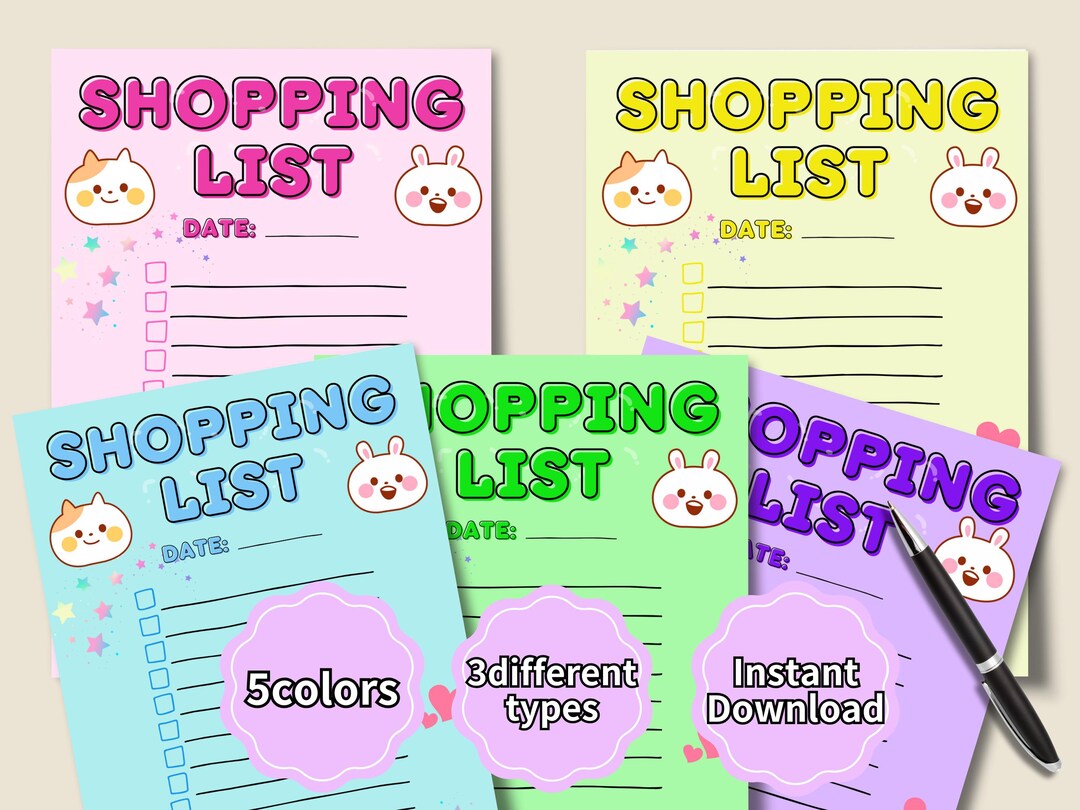 Kawaii Memo, Cute Cat Memo, Cat Printable Notepad, Cute Cat Notepad ...