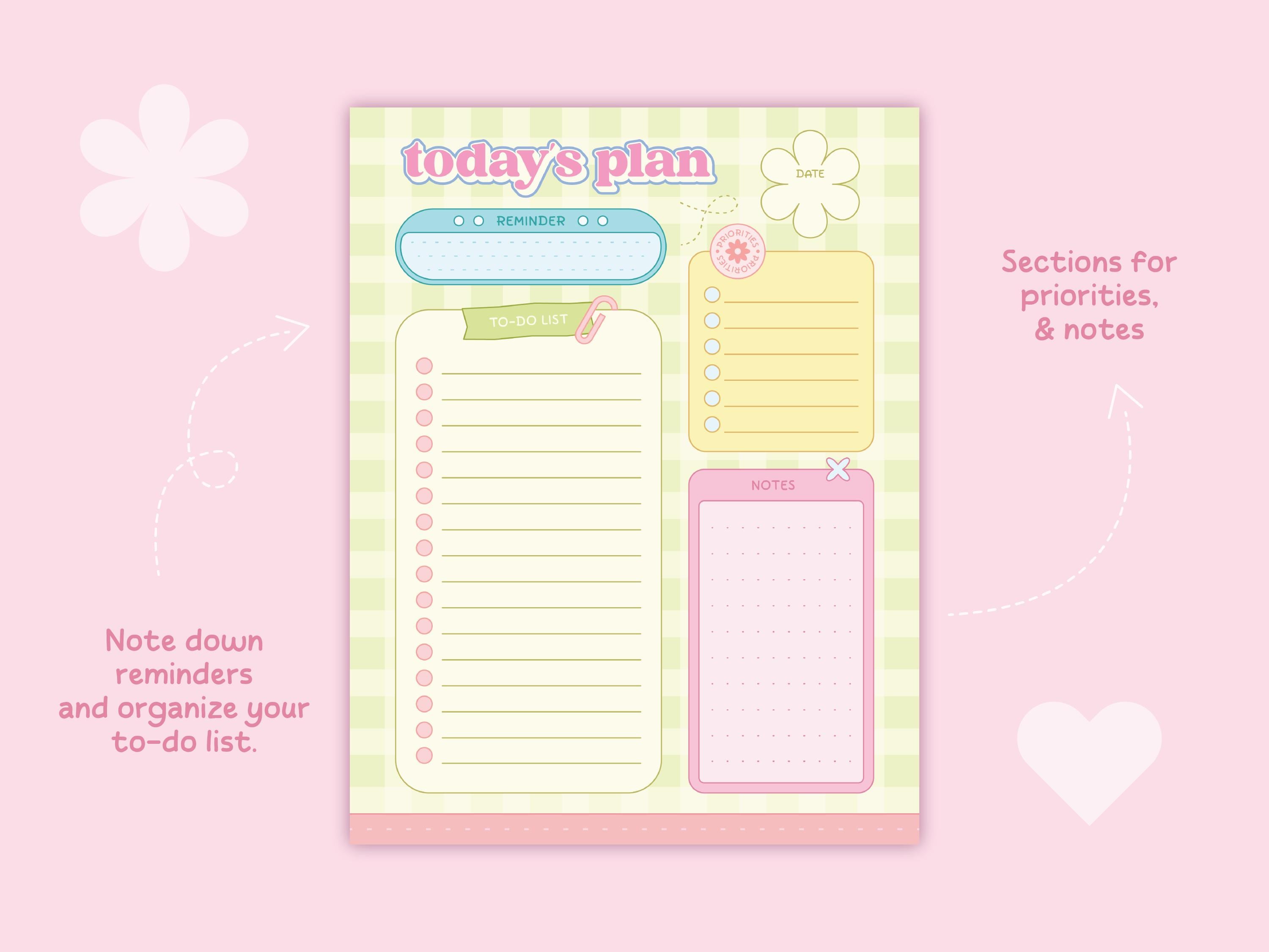 Spring Pastel | Daily, Weekly & Monthly Planner Pack | Printable and ...
