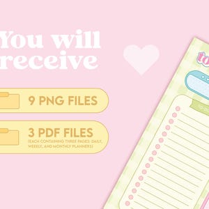 Spring Pastel | Daily, Weekly & Monthly Planner Pack | Printable and ...