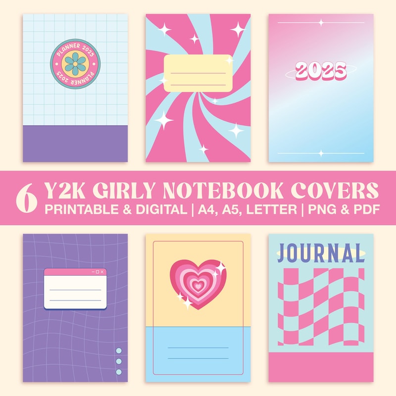 Aesthetic Pink Notebook - Etsy