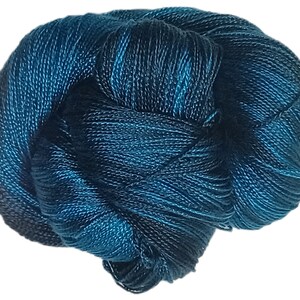 Dark Pacific Blue - Dryad 100% Tencel Hand Dyed 5/2 Yarn 545 Yards - Etsy