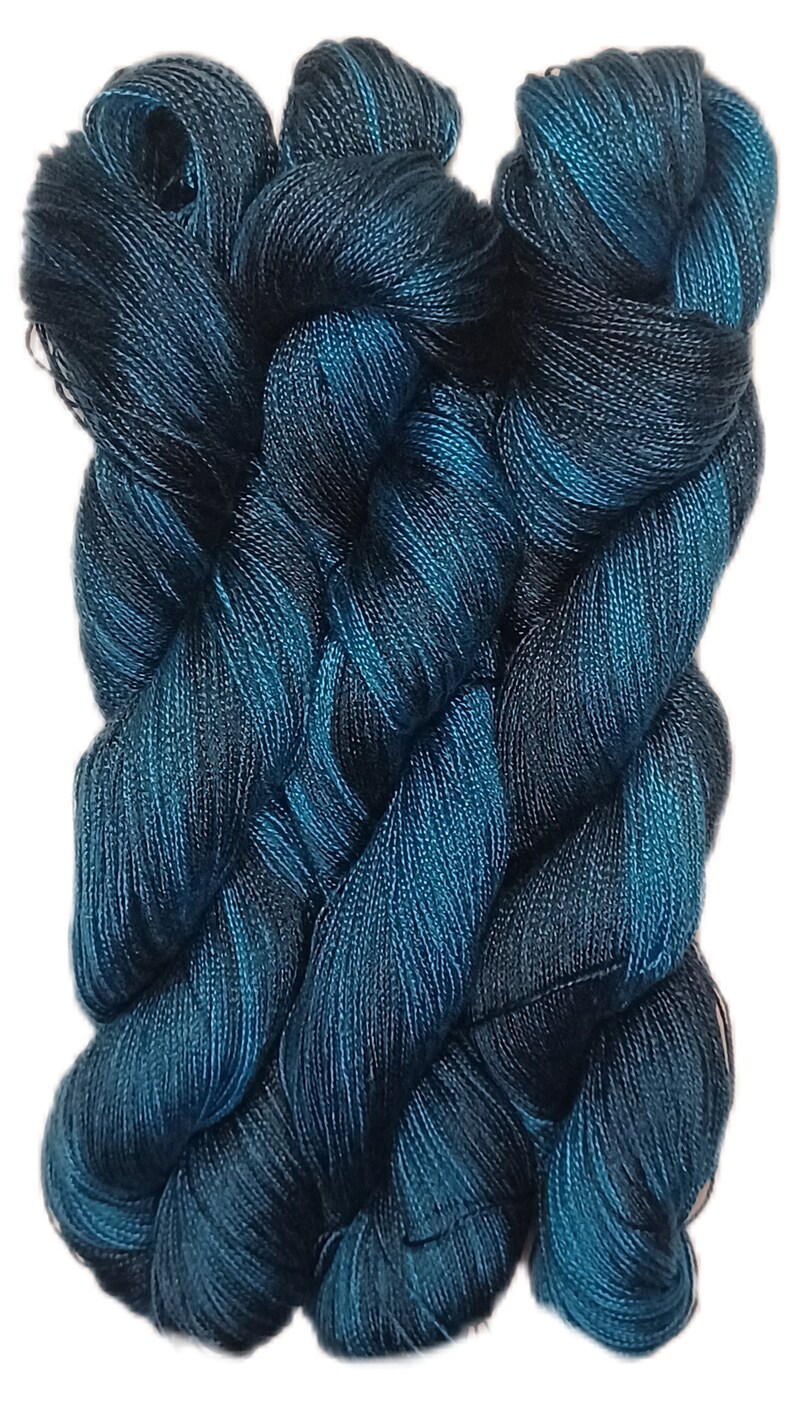 Dark Pacific Blue - Dryad 100% Tencel Hand Dyed 5/2 Yarn 545 Yards - Etsy