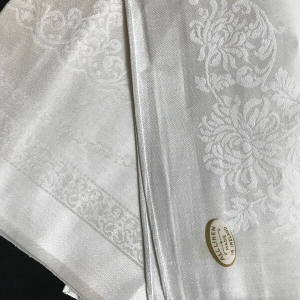 Damask Linen Fabric - Etsy