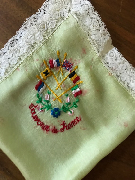 Collectibles II Silk with Loving Script Hand-Embroidered 4 Vintage ...