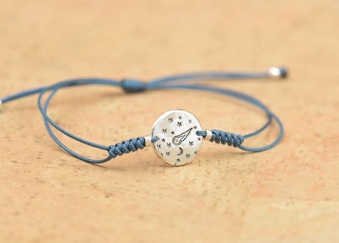 Sterling Silver Meteorite Charm Bracelet.mens or Womens Bracelet ...