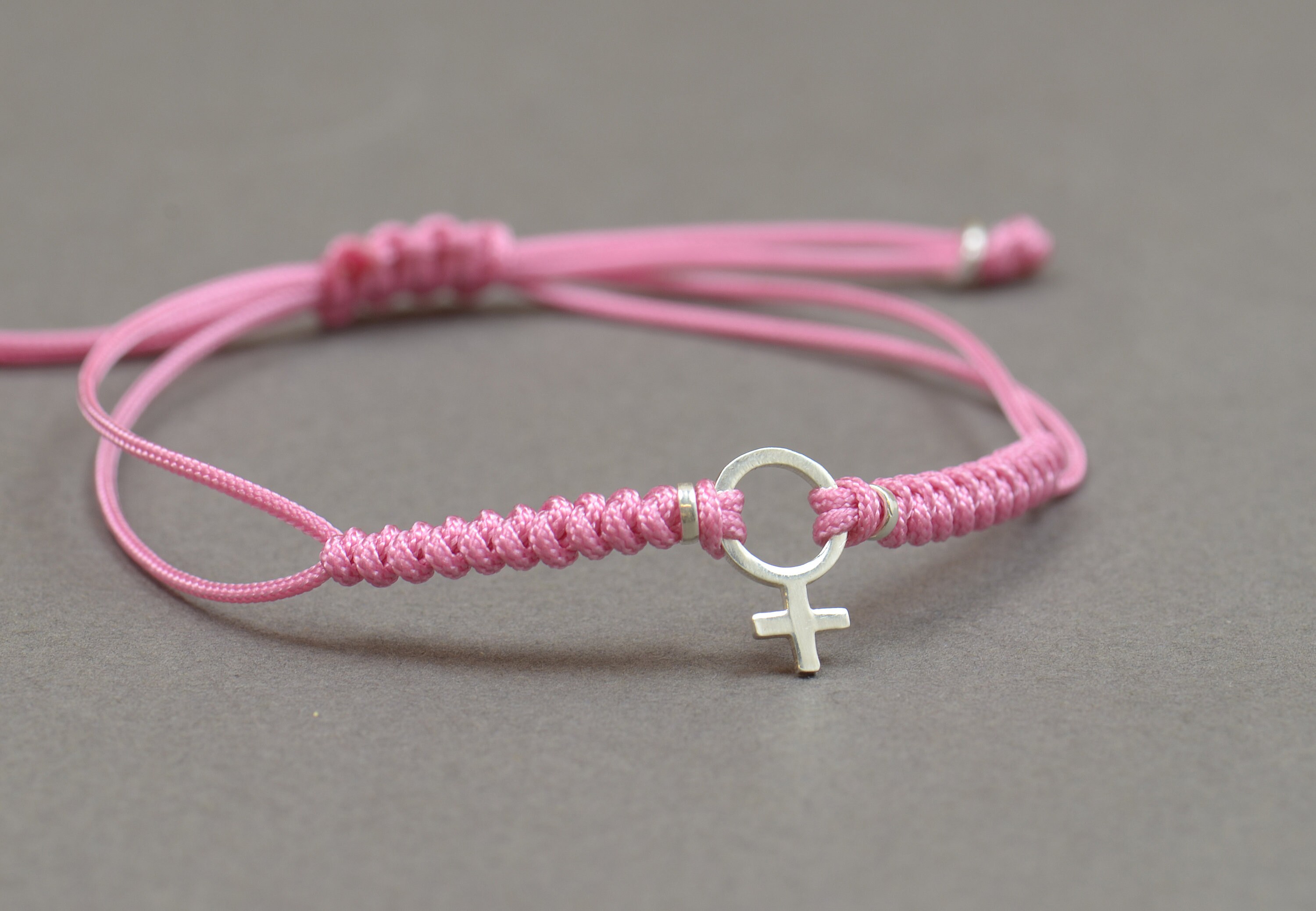 Sterling silver women symbol sign bracelet.Sterling silver | Etsy