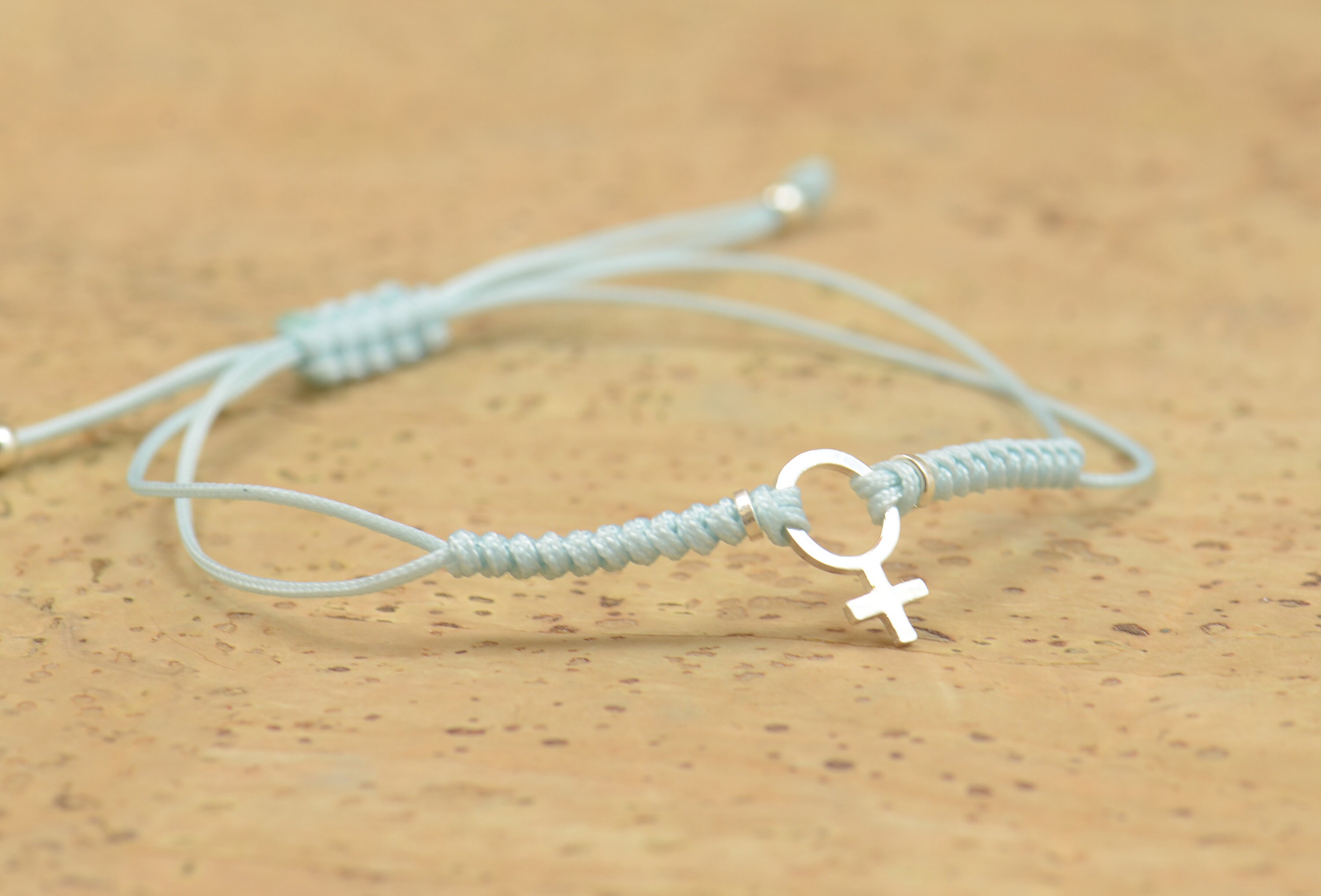 Sterling silver women symbol sign bracelet.Sterling silver | Etsy