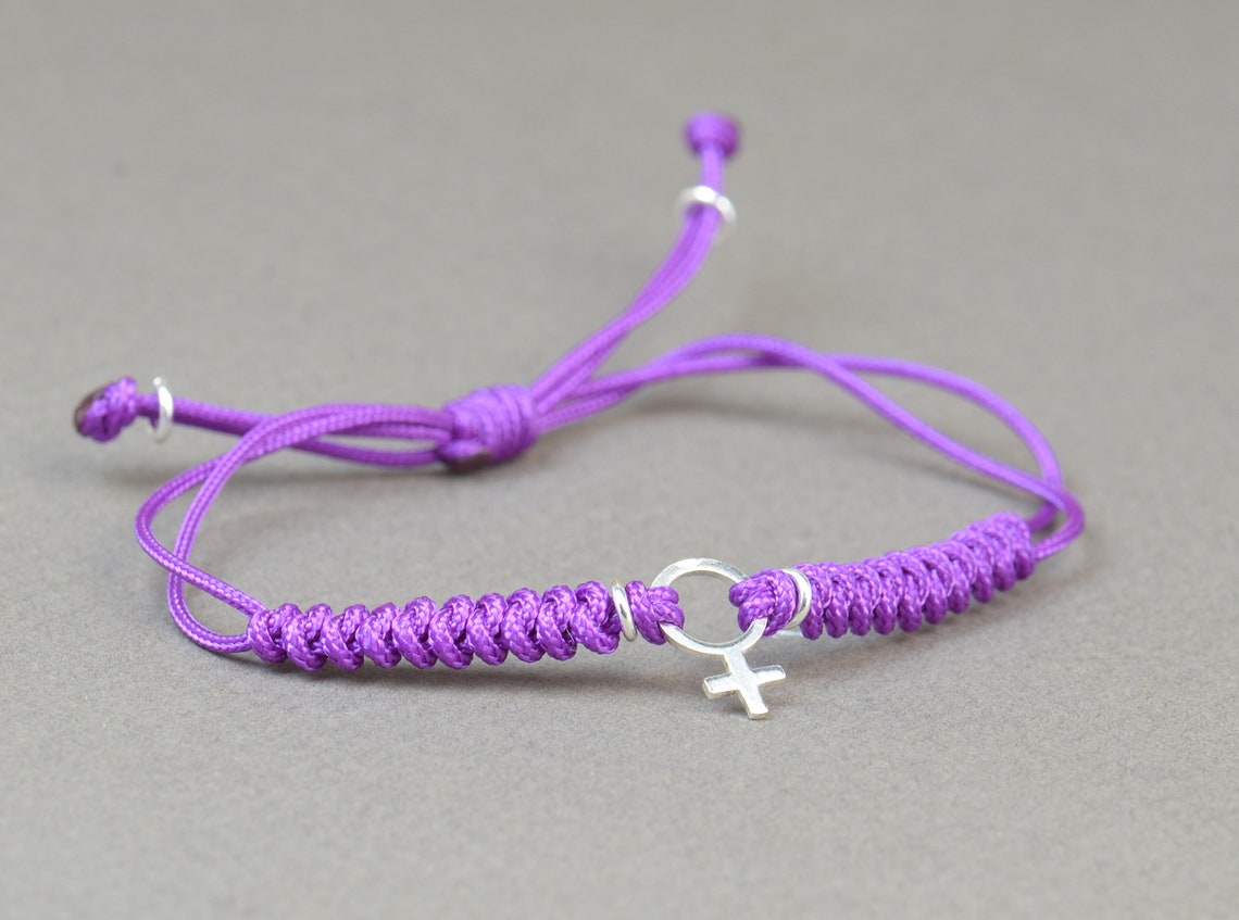 Sterling silver women symbol sign bracelet.Sterling silver | Etsy