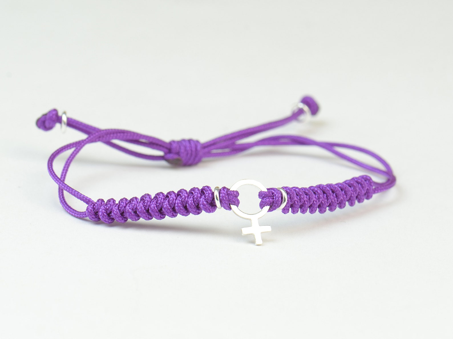 Sterling silver women symbol sign bracelet.Sterling silver | Etsy