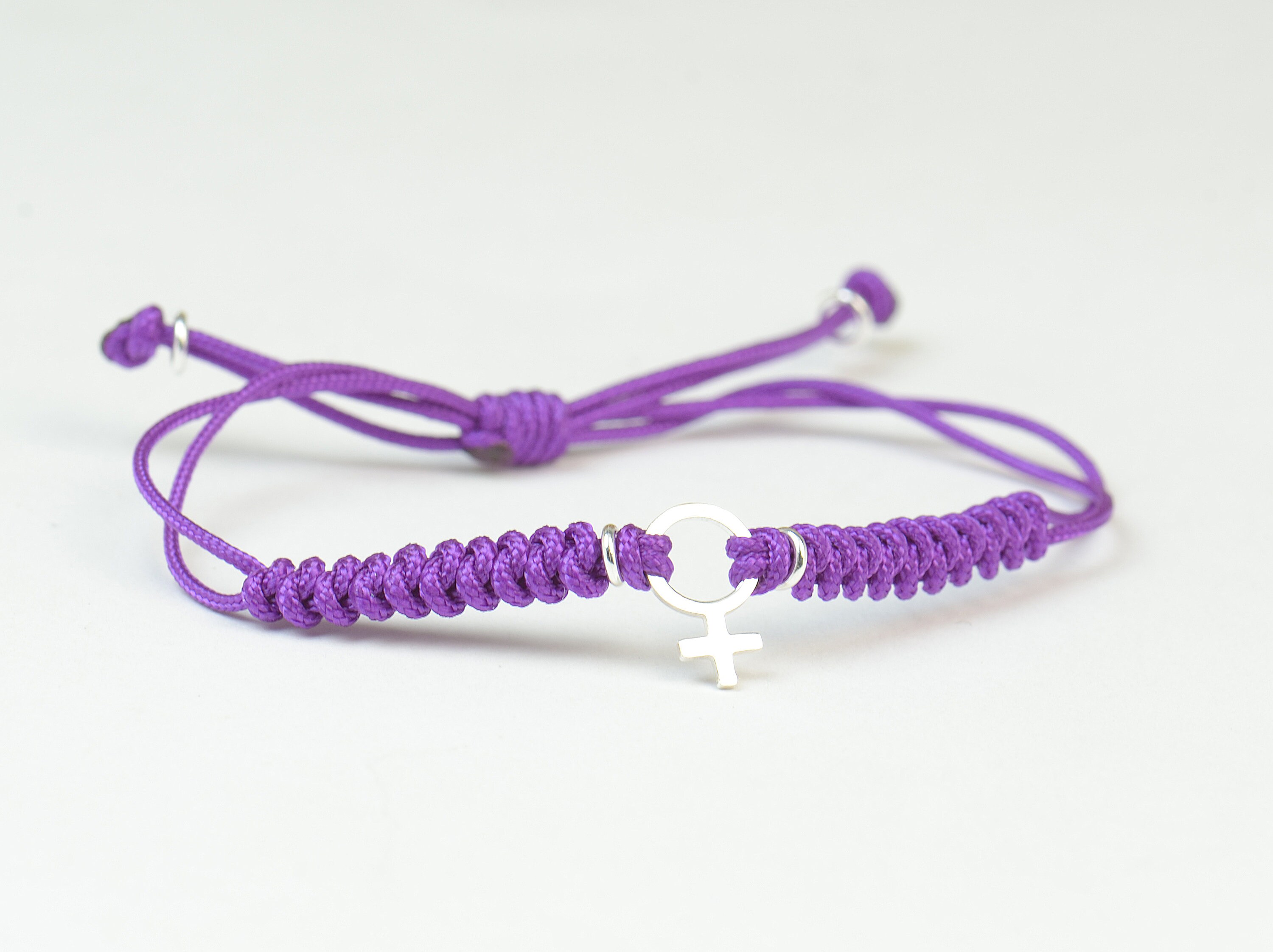 Sterling silver women symbol sign bracelet.Sterling silver | Etsy