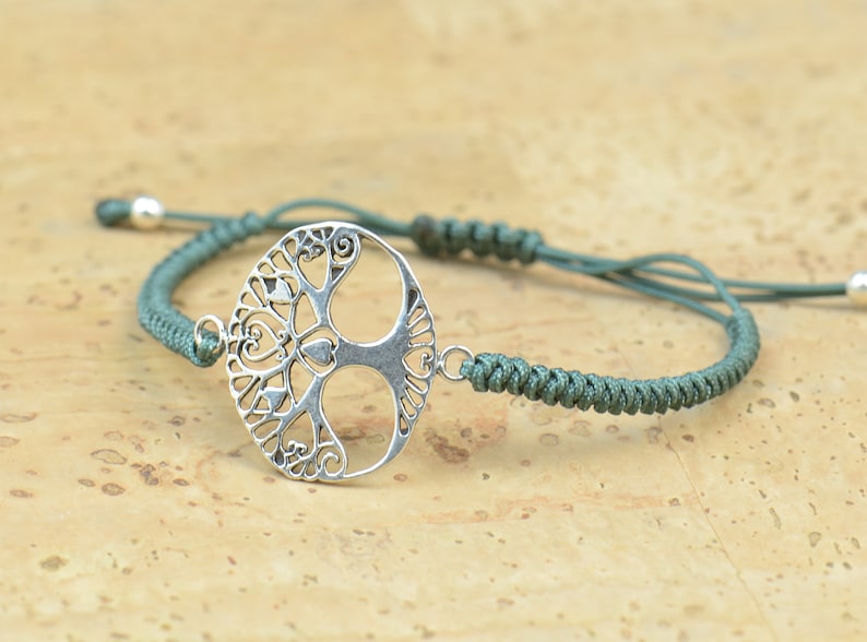 Sterling Silver Tree of Life Bracelet - Etsy