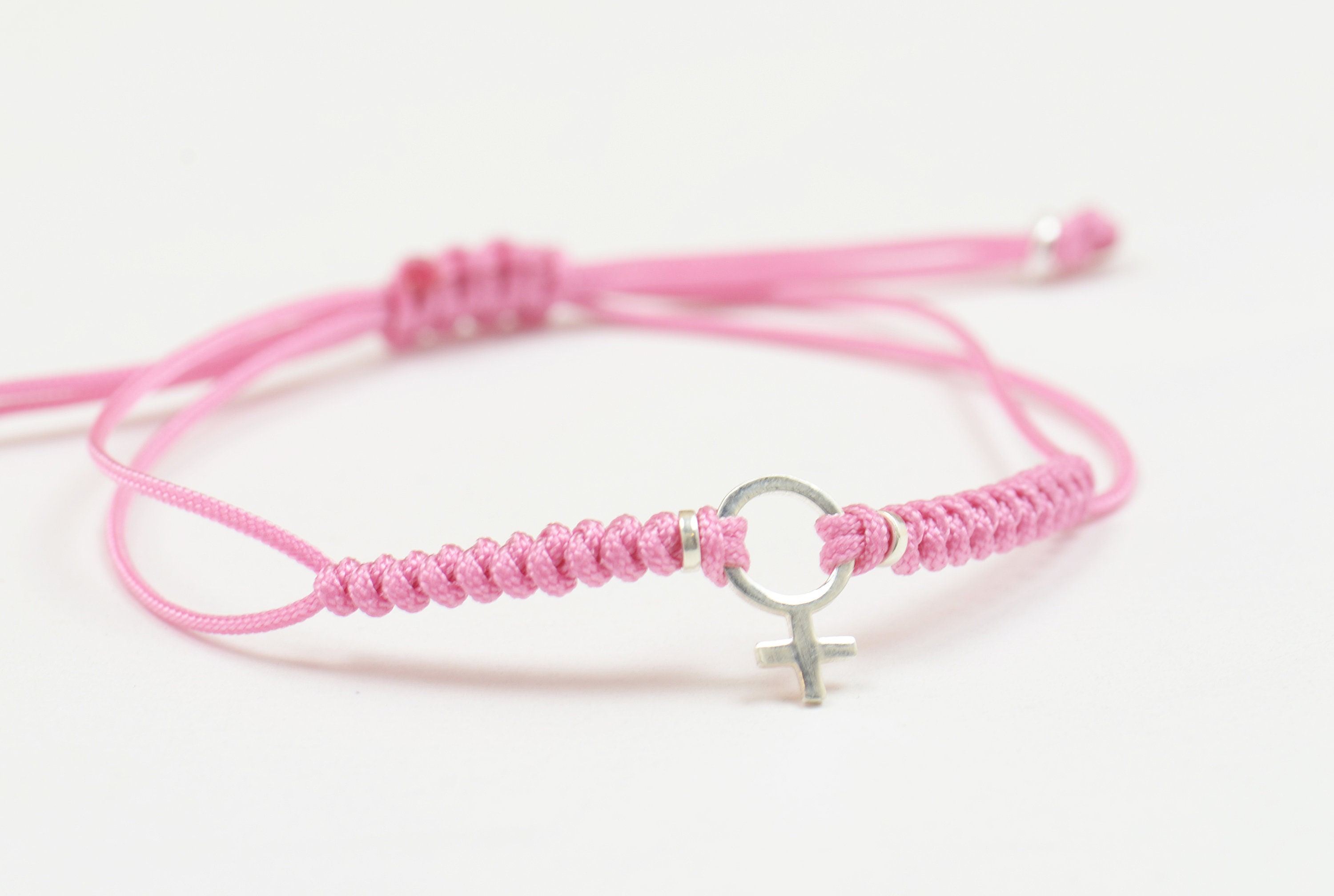 Sterling silver women symbol sign bracelet.Sterling silver | Etsy