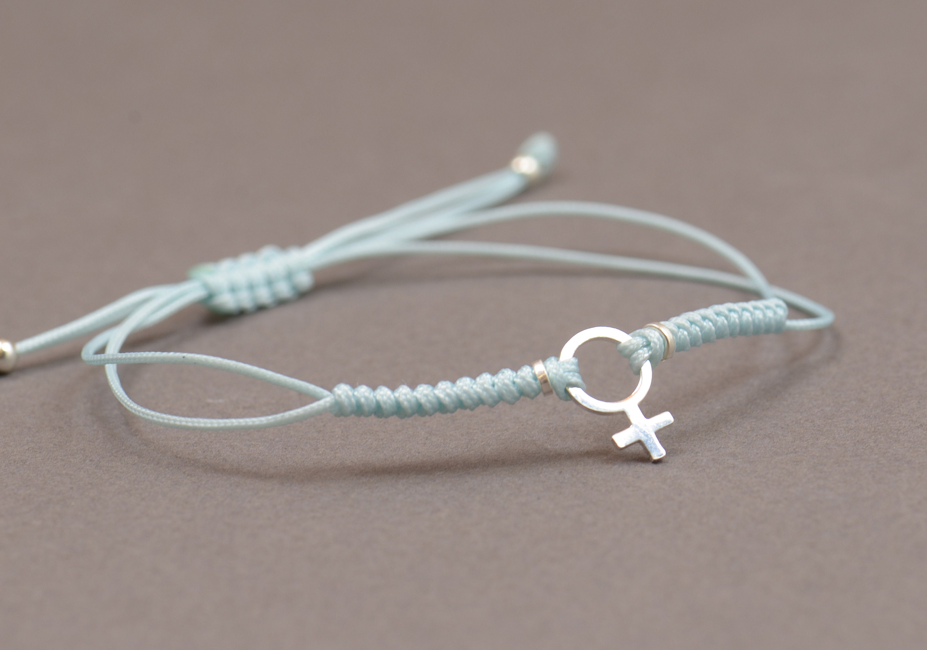 Sterling silver women symbol sign bracelet.Sterling silver | Etsy