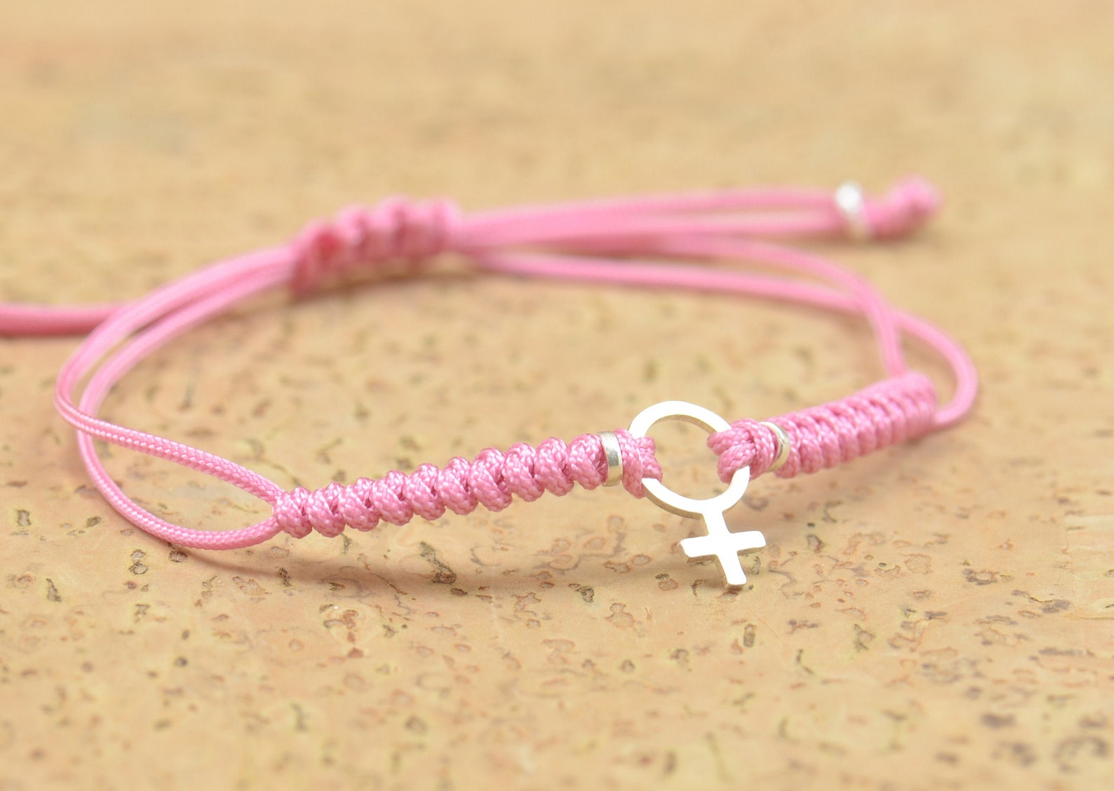 Sterling silver women symbol sign bracelet.Sterling silver | Etsy